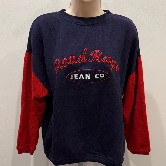 Road Rags Jean Co | Shirts | Vintage Road Rags Jean Co Sweatshirt Blue ...